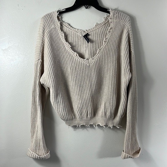 moon & madison | Sweaters | Moon Madison Sweater Womens M Tan ...